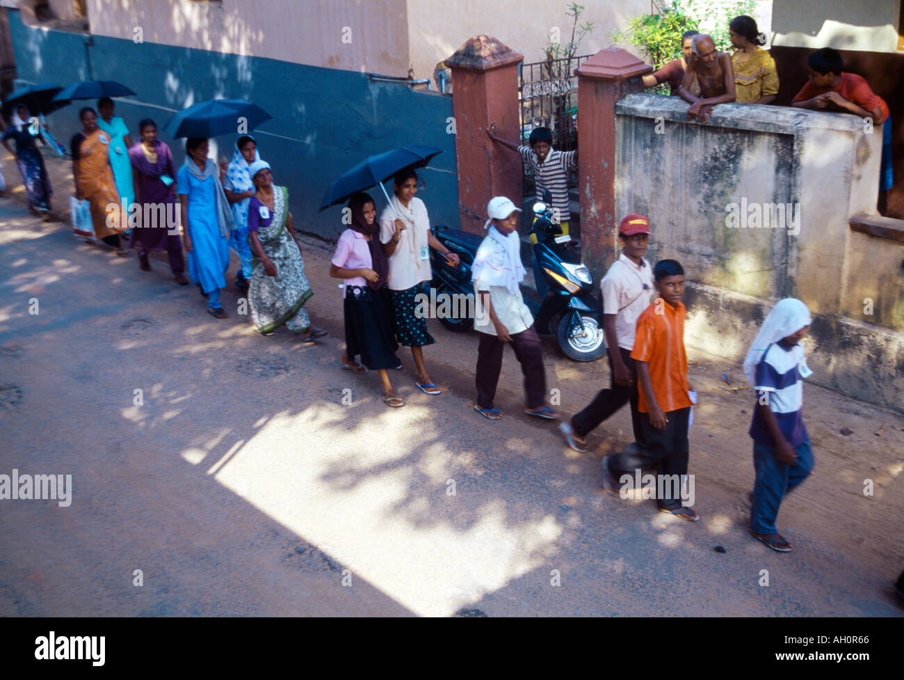 Tiruvalla Kerala India Procession of Pilgrims Going to Tomb of St ...