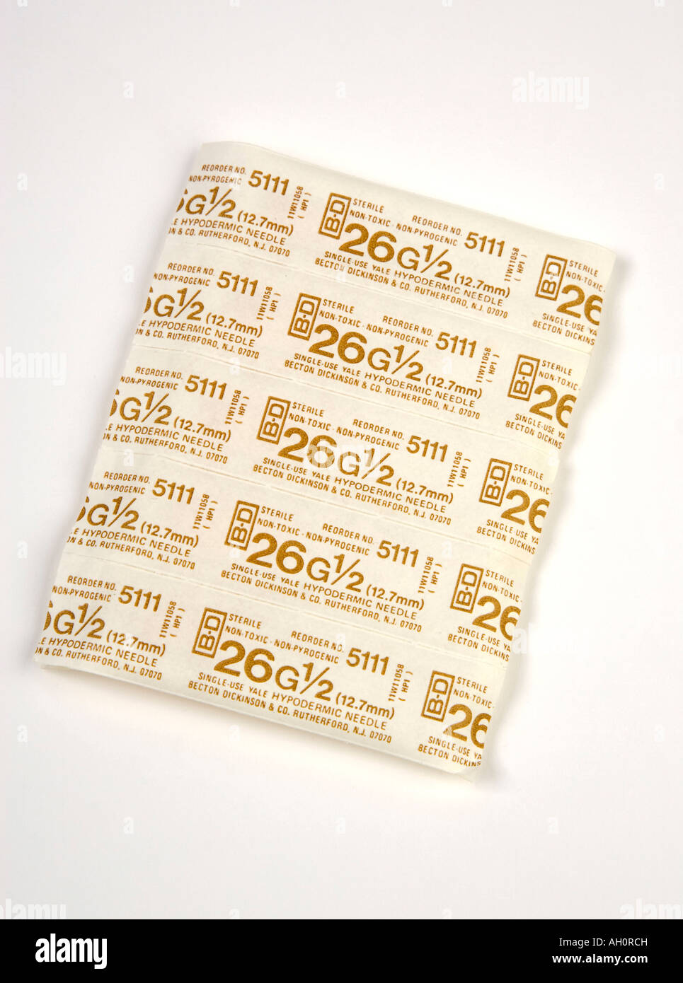 packet of syringe needles Stock Photo - Alamy