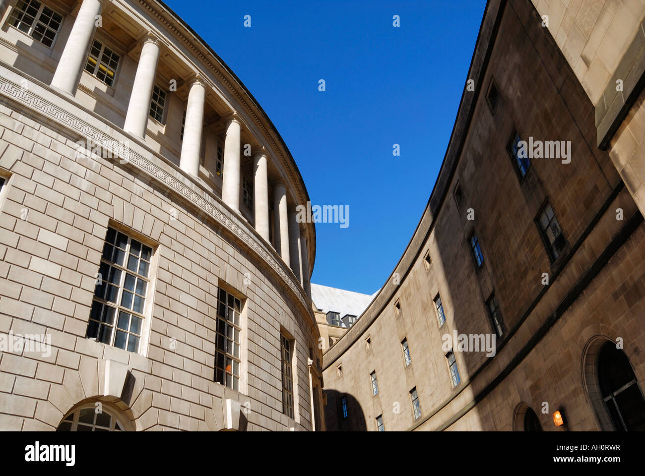 Central library and Manchester council building in Manchester England ...