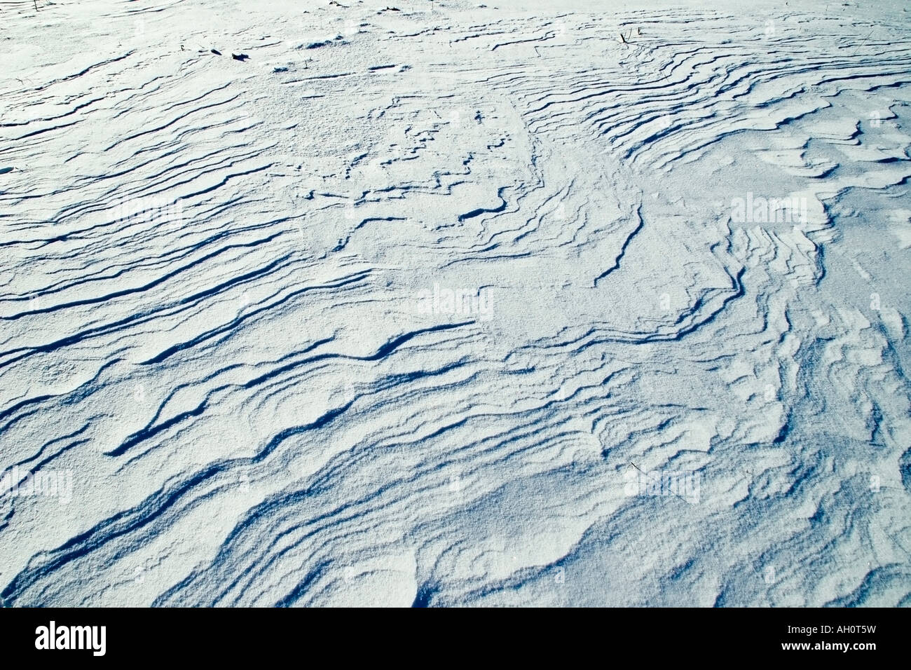 Snow ripples 2 Stock Photo - Alamy