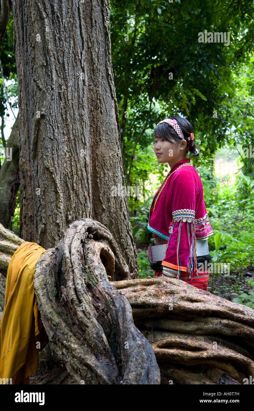 Colourful female hand woven clothing & traditional tribal costume of ...