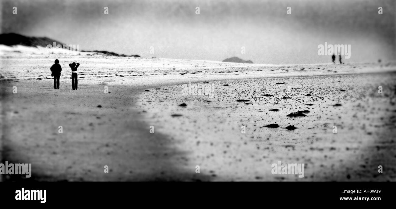 Solitude together Black and White Stock Photos & Images - Alamy