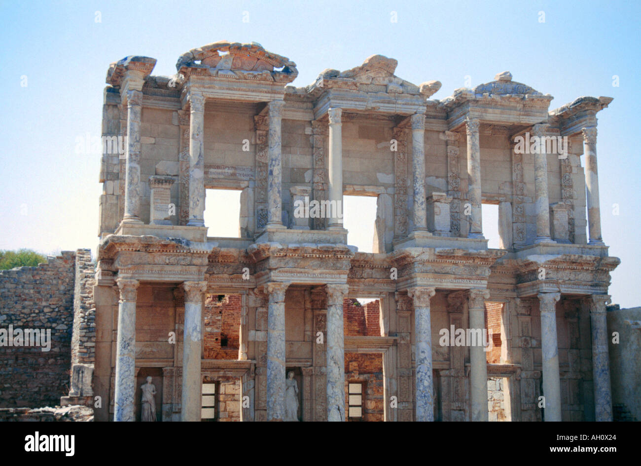Ephesus Turkey Roman Library Of Celsus Stock Photo - Alamy
