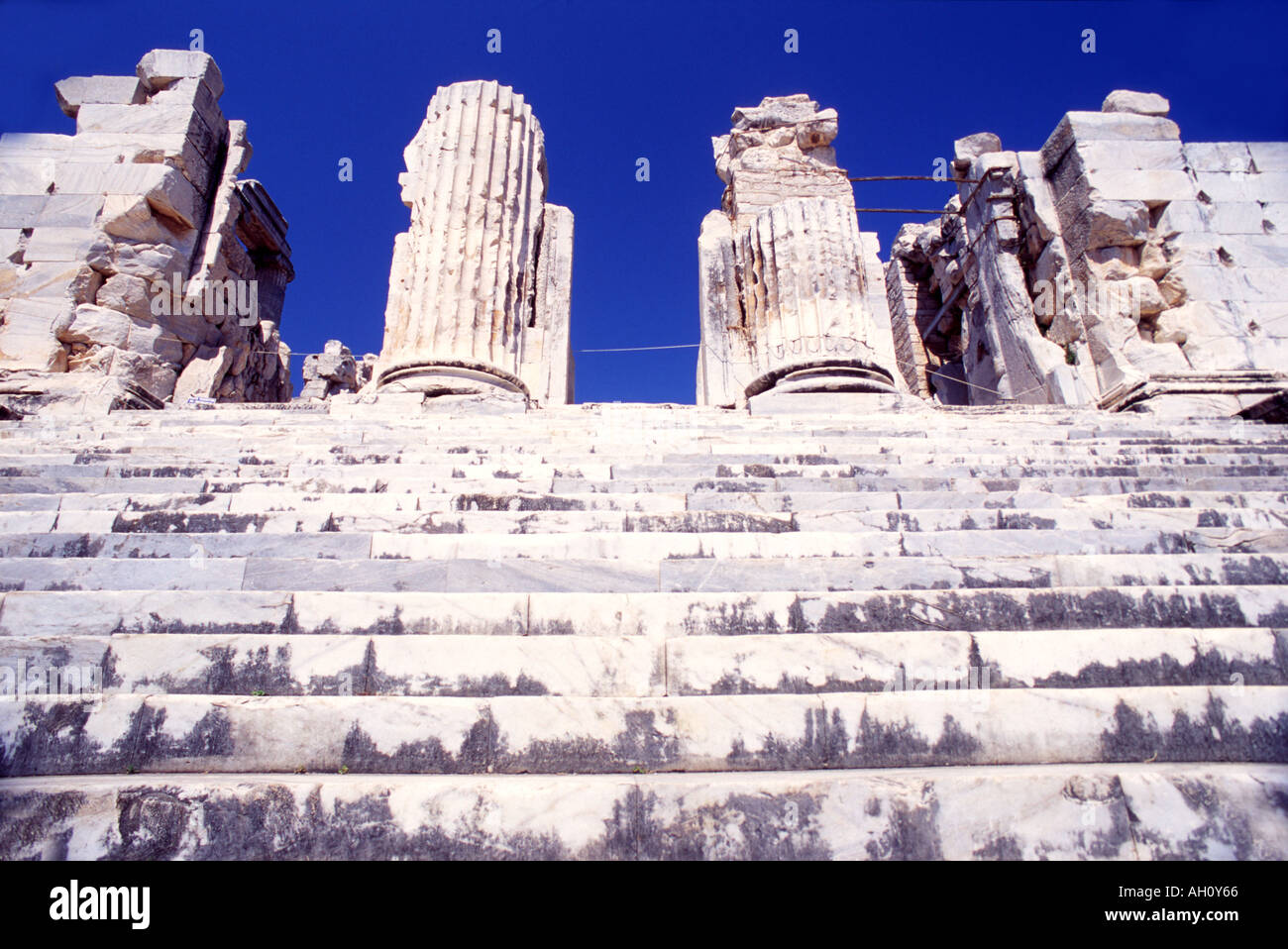Temple of Apollo ancient greek Didyma Turkey Stock Photo - Alamy