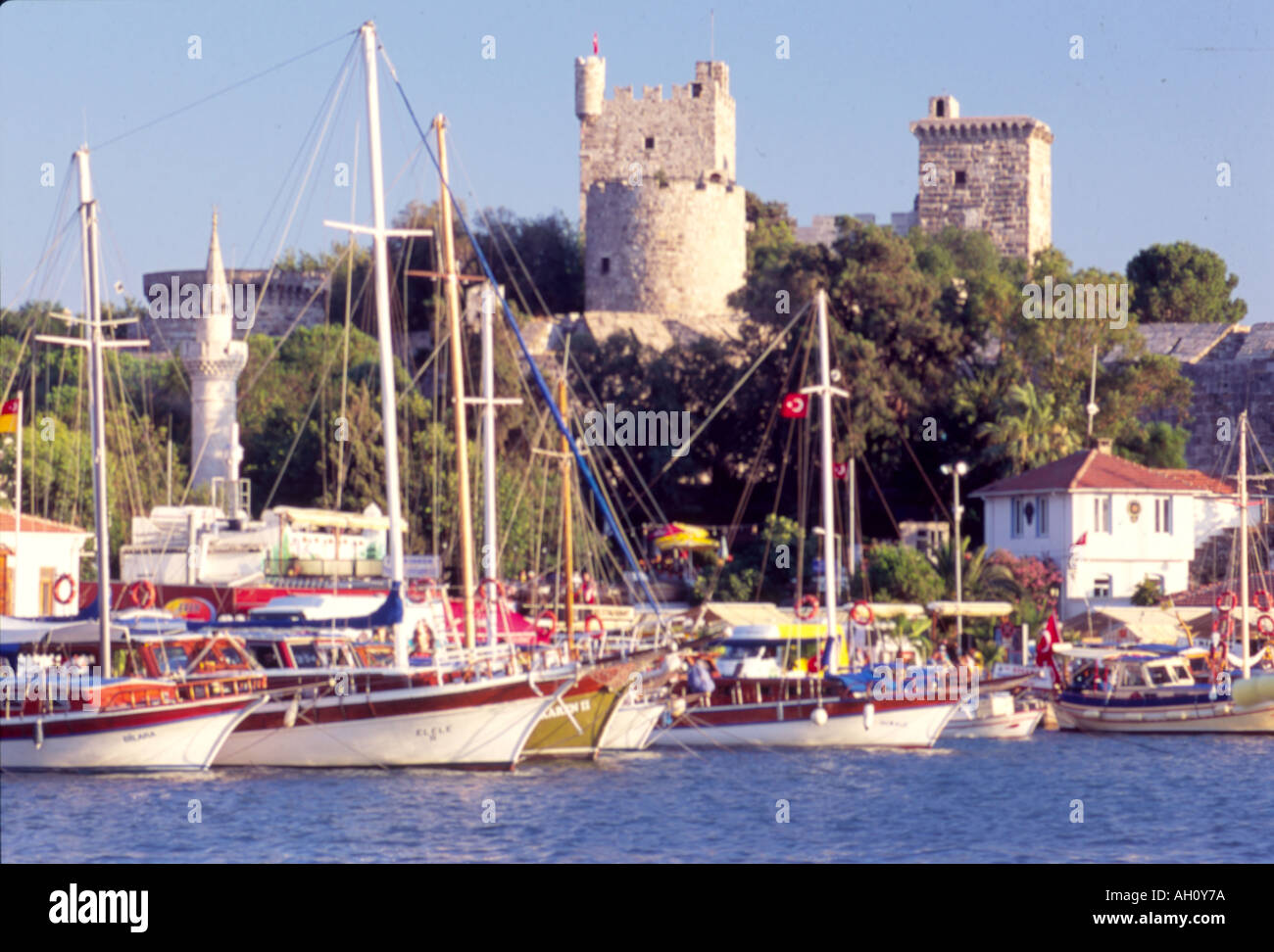 Bodrum Port Venetian Saint Peter Castle Turkey Stock Photo - Alamy