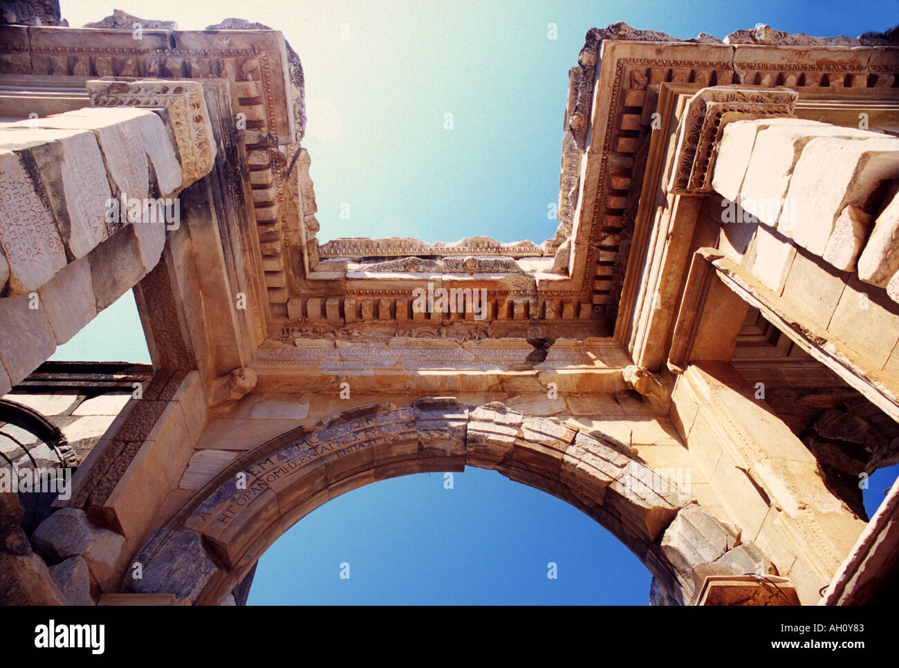 Ancient Greek-Roman Library of Celsus Ephesus Turkey Stock Photo - Alamy