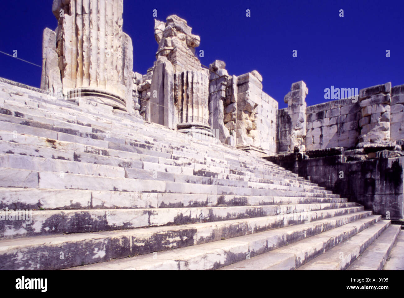 Temple of Apollo ancient greek Didyma Turkey Stock Photo - Alamy