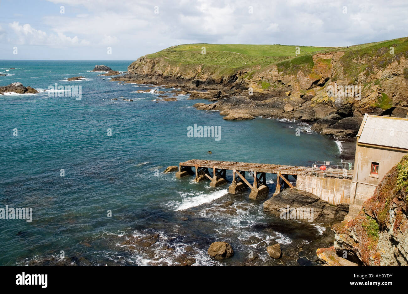 Polpeor Lifeboat Station The Lizard Cornwall England Stock Photo - Alamy