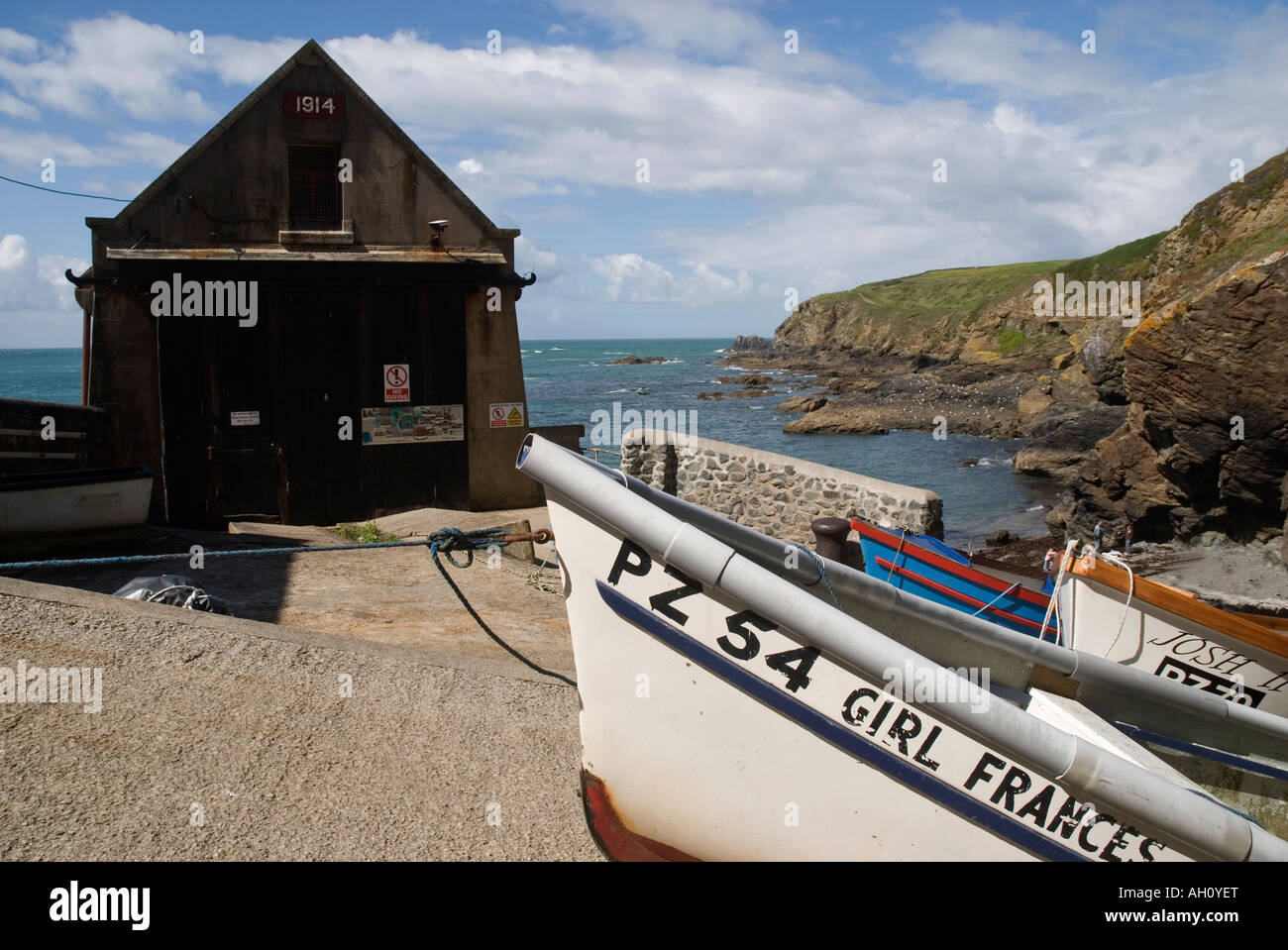 Polpeor Lifeboat Station The Lizard Cornwall England Stock Photo - Alamy