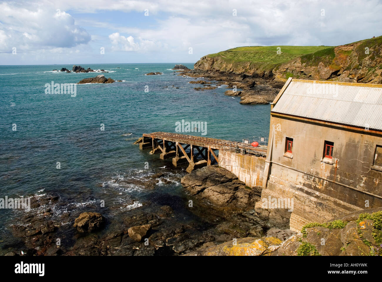 Polpeor Lifeboat Station The Lizard Cornwall England Stock Photo - Alamy