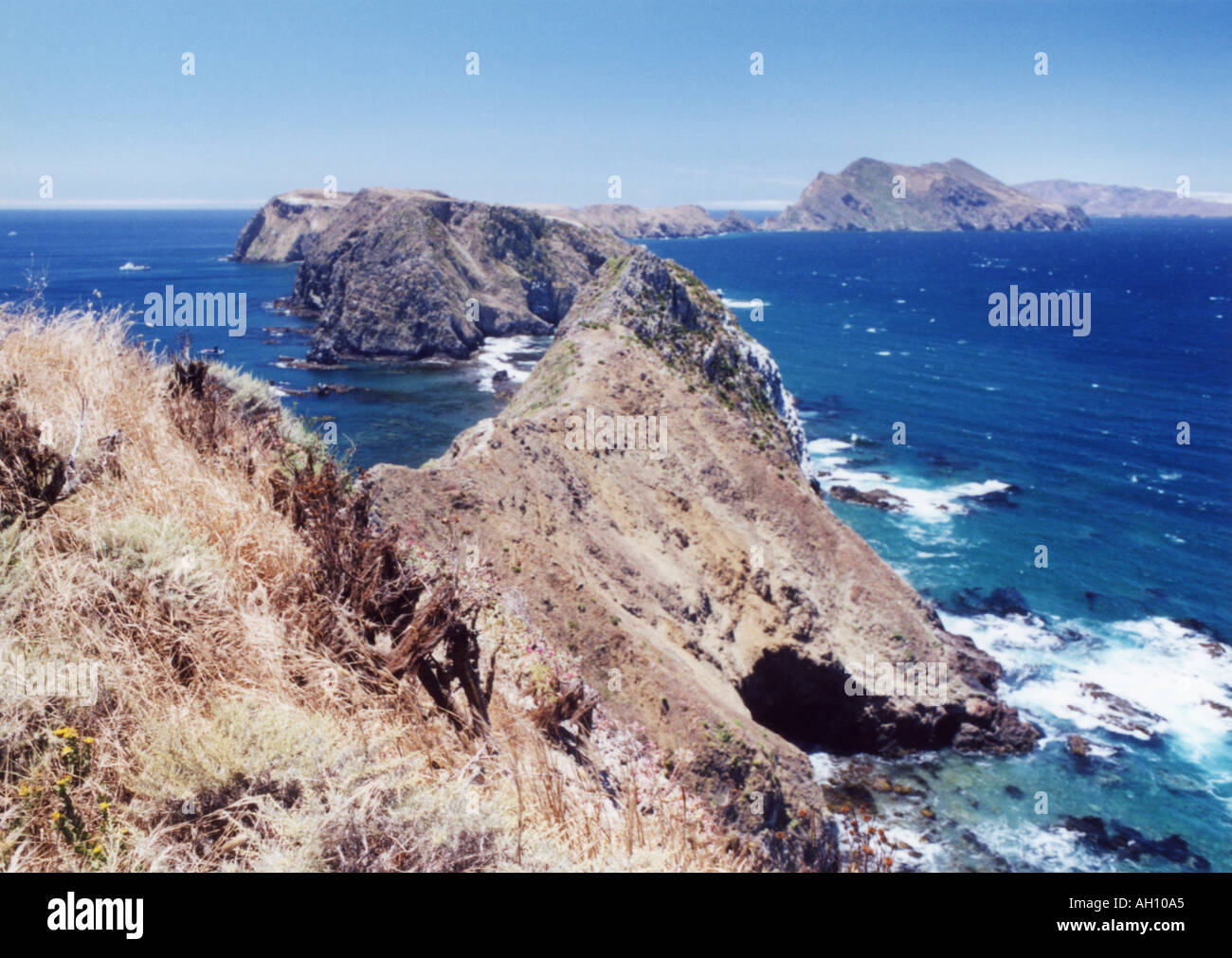 Anacapa Island in the Channel Islands National Park, off the California ...