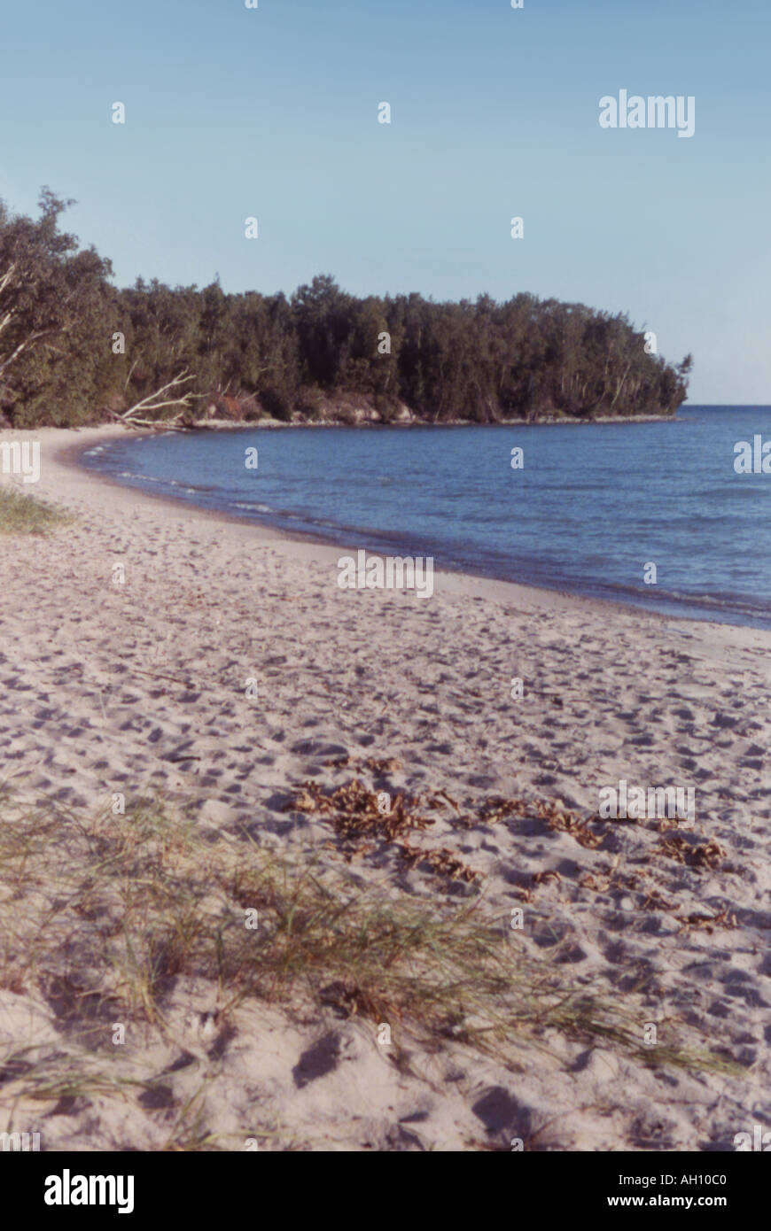 Lake Michigan shoreline at Leland, Michigan Stock Photo - Alamy
