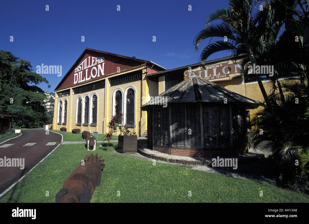 Martinique Dillon rum distillery plant Stock Photo - Alamy