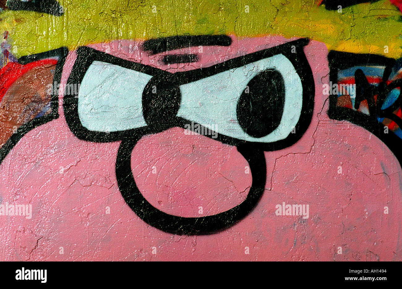 Graffiti wall portrait Stock Photo - Alamy