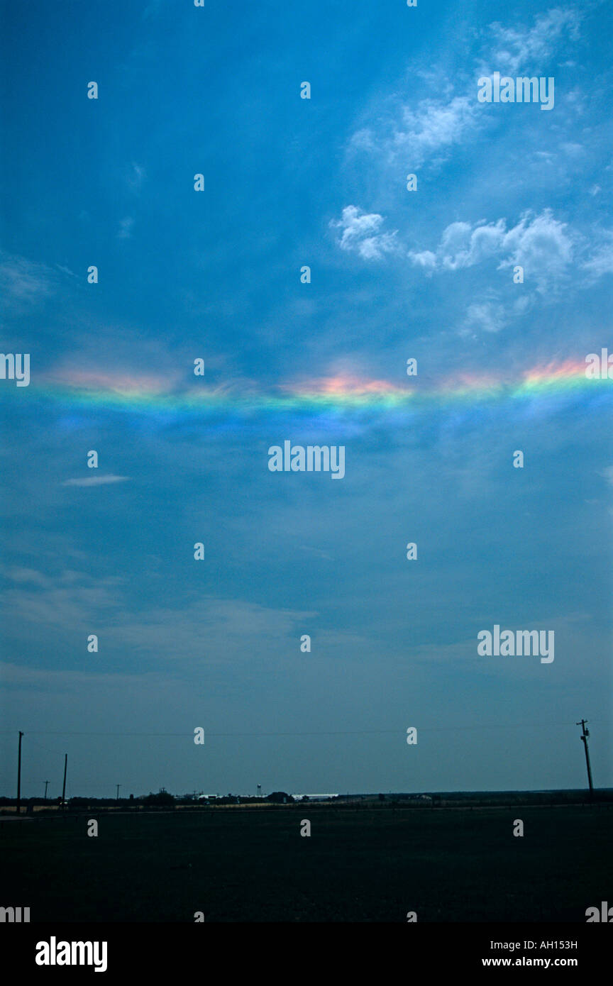 A circumzenithal arc is an optical effect which looks like an upside ...