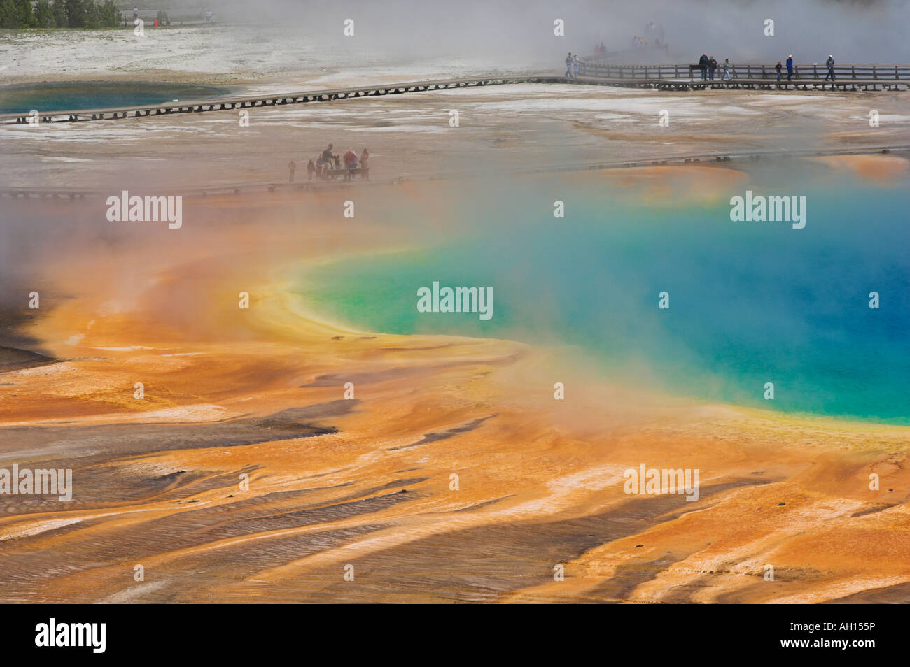 grand prismatic spring midway geyser basin yellowstone national park ...