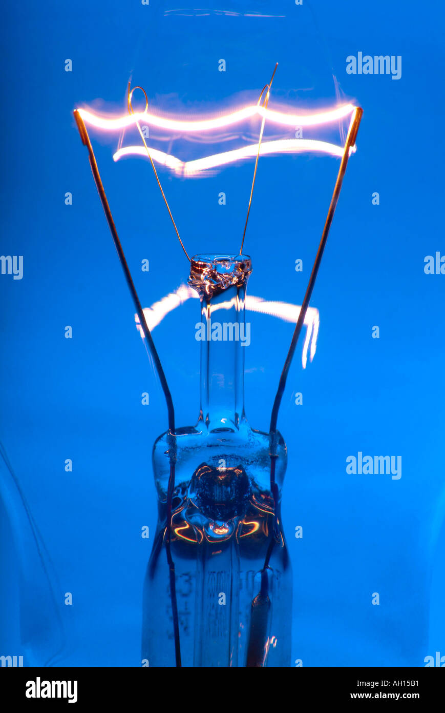 Light bulb filament Stock Photo - Alamy