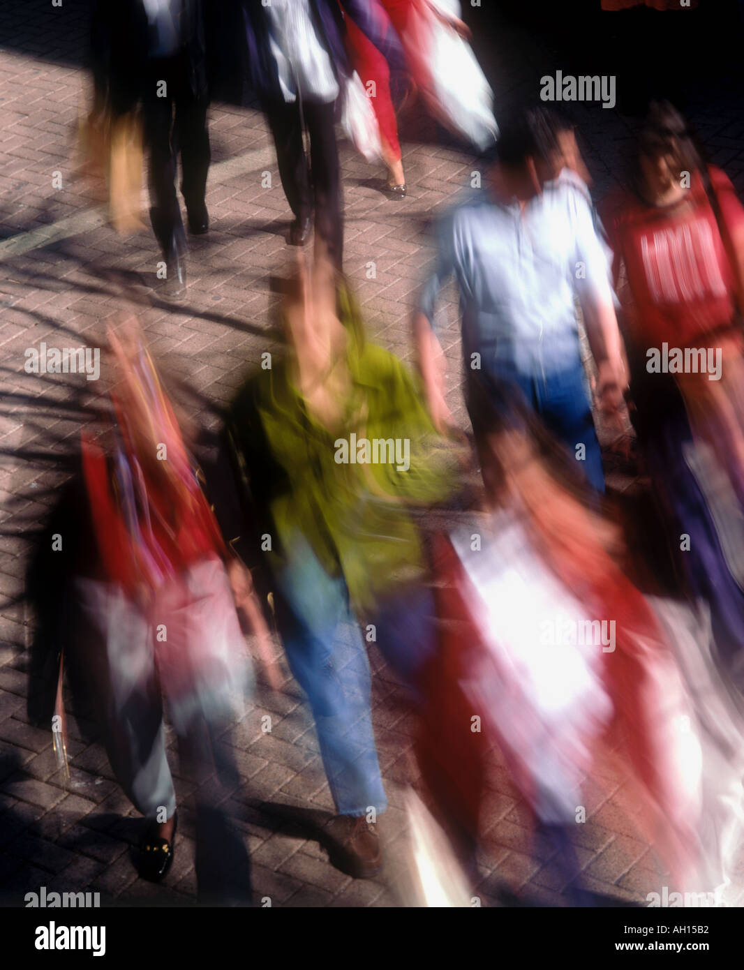 Crowds of moving people Stock Photo - Alamy