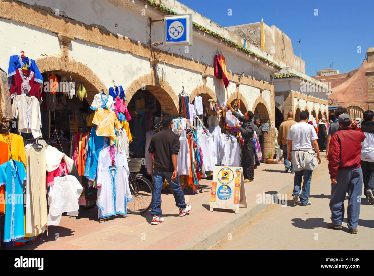 Morocco , Essaouira , Medina , typical African Moroccan street market ...