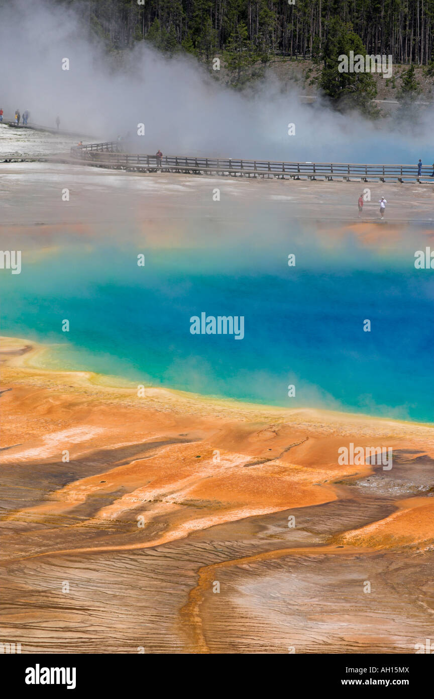 grand prismatic spring midway geyser basin yellowstone national park ...