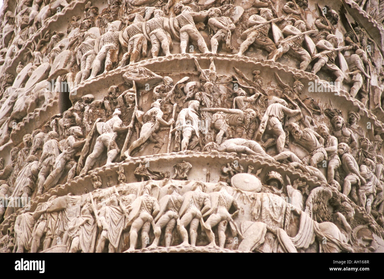 DETAIL FROM THE SPIRAL PICTURE RELIEF ON THE COLUMN OF MARCUS AURELIUS ...