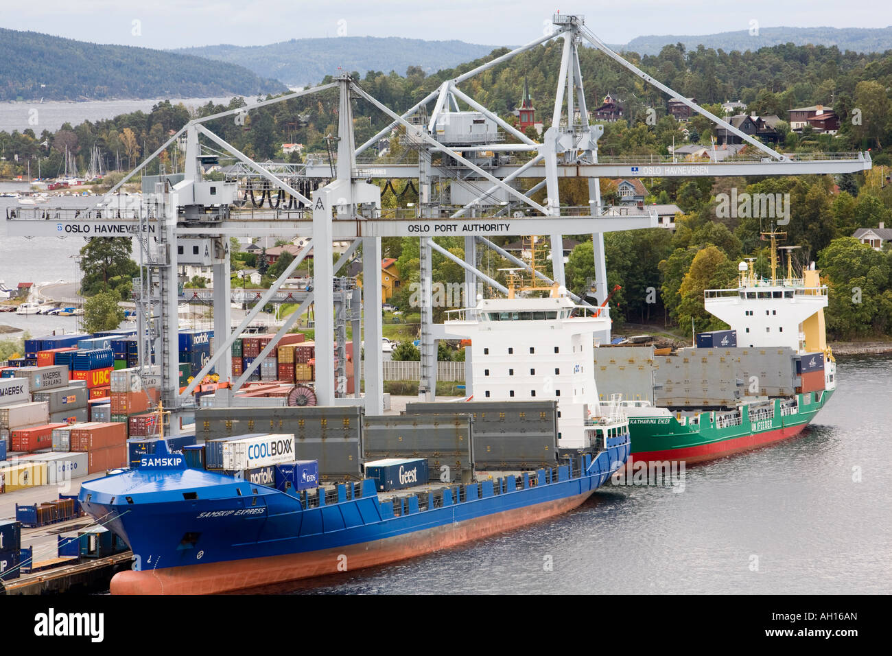 Port of Oslo Stock Photo - Alamy