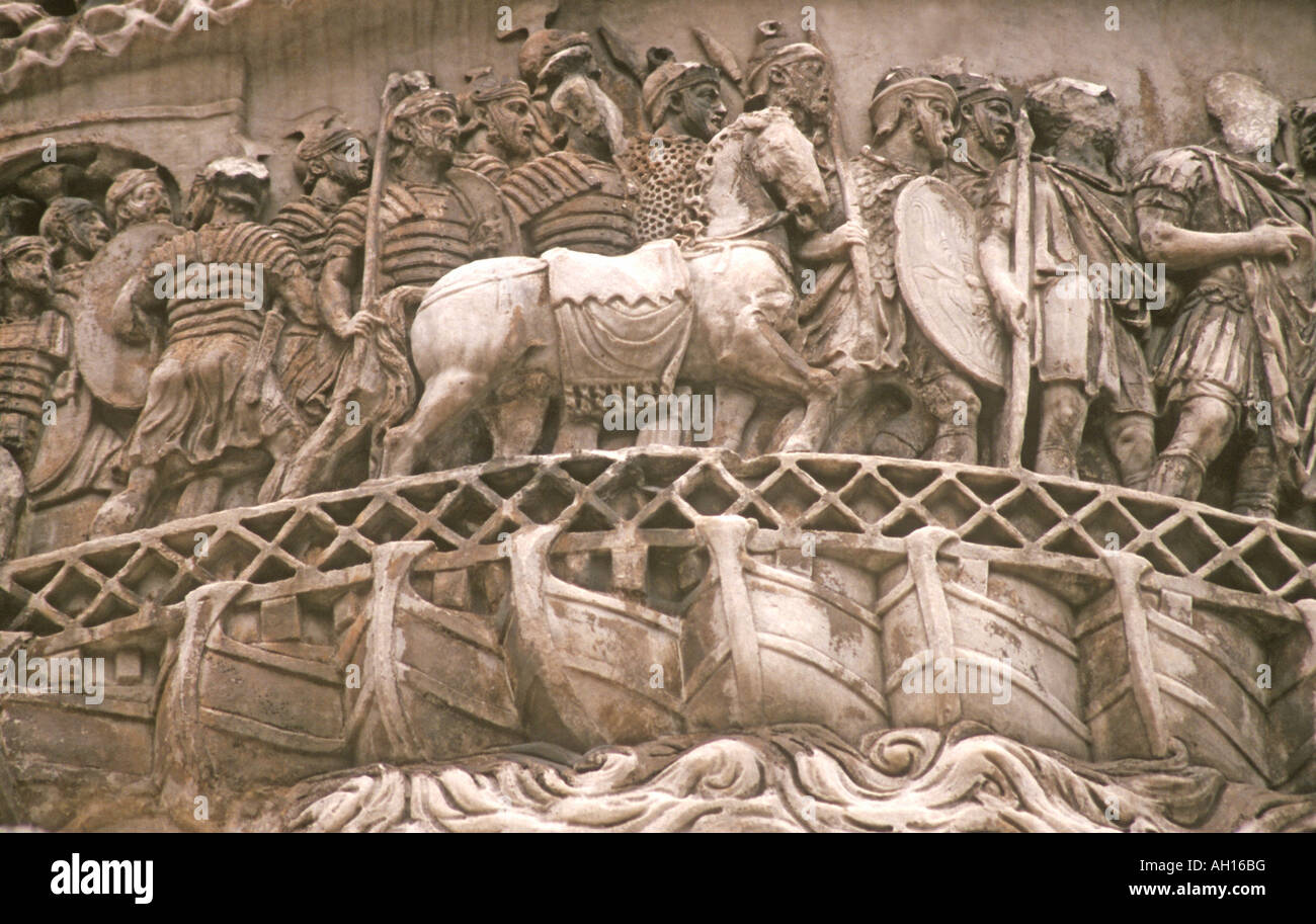Relief on the column of marcus aurelius hi-res stock photography and ...