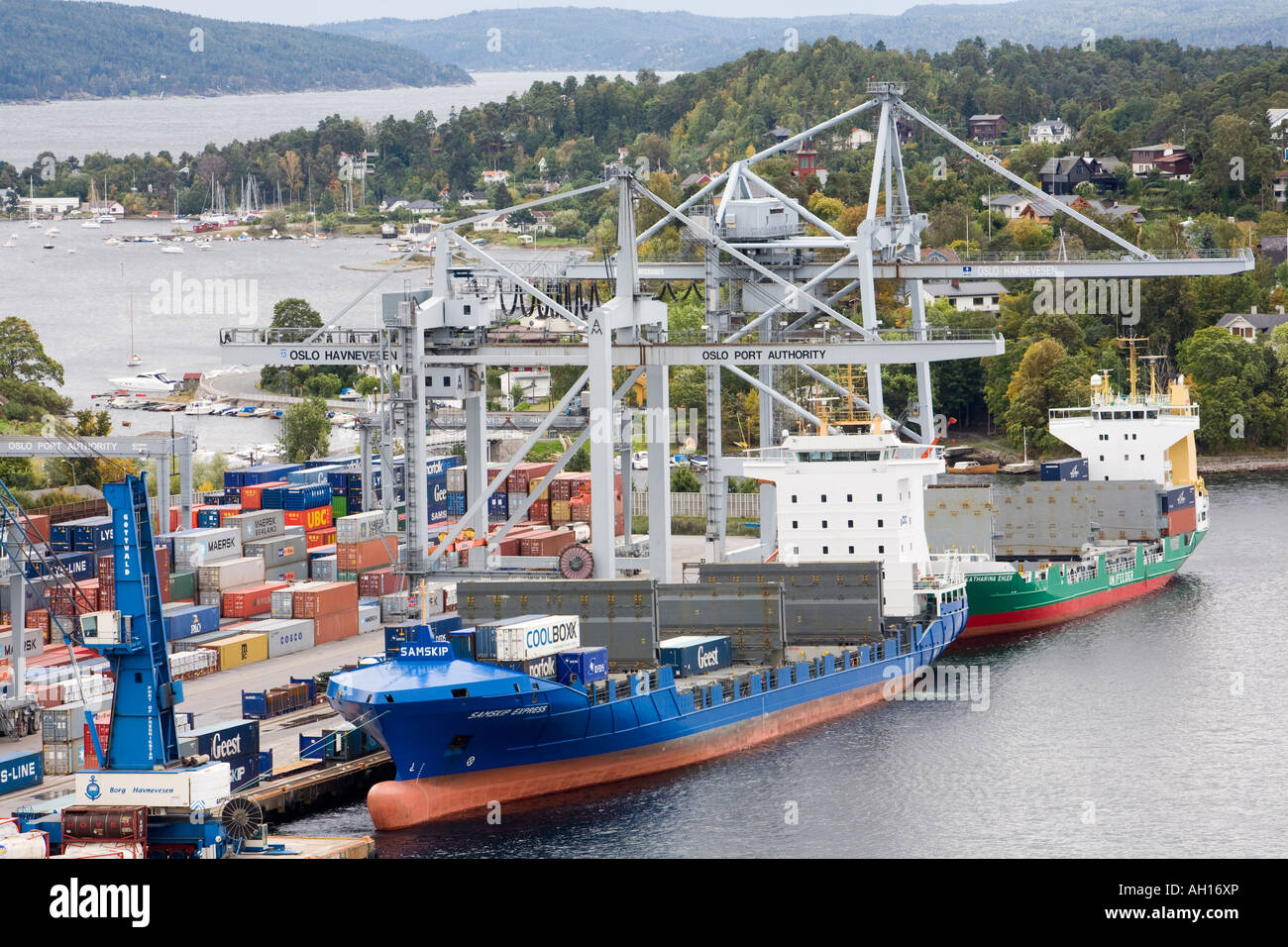 Port of Oslo Stock Photo - Alamy