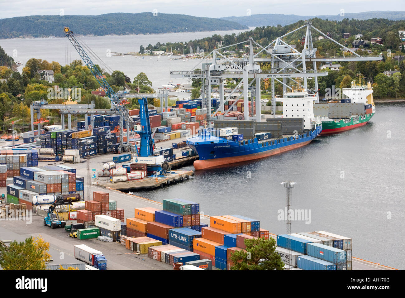 Port of Oslo Stock Photo - Alamy