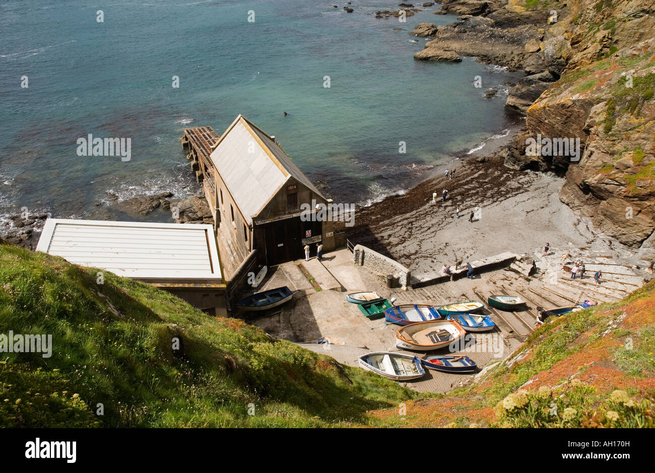 Polpeor Lifeboat Station The Lizard Cornwall England Stock Photo - Alamy