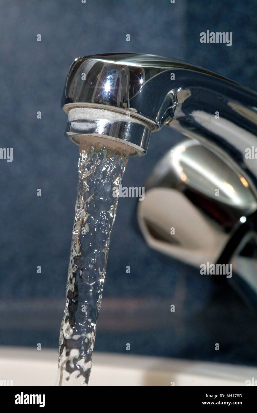 Tap Running Water Stock Photo - Alamy
