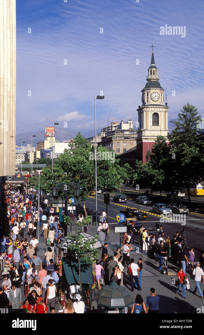 South America Chile Santiago Main street Alameda Av O higgins Stock ...