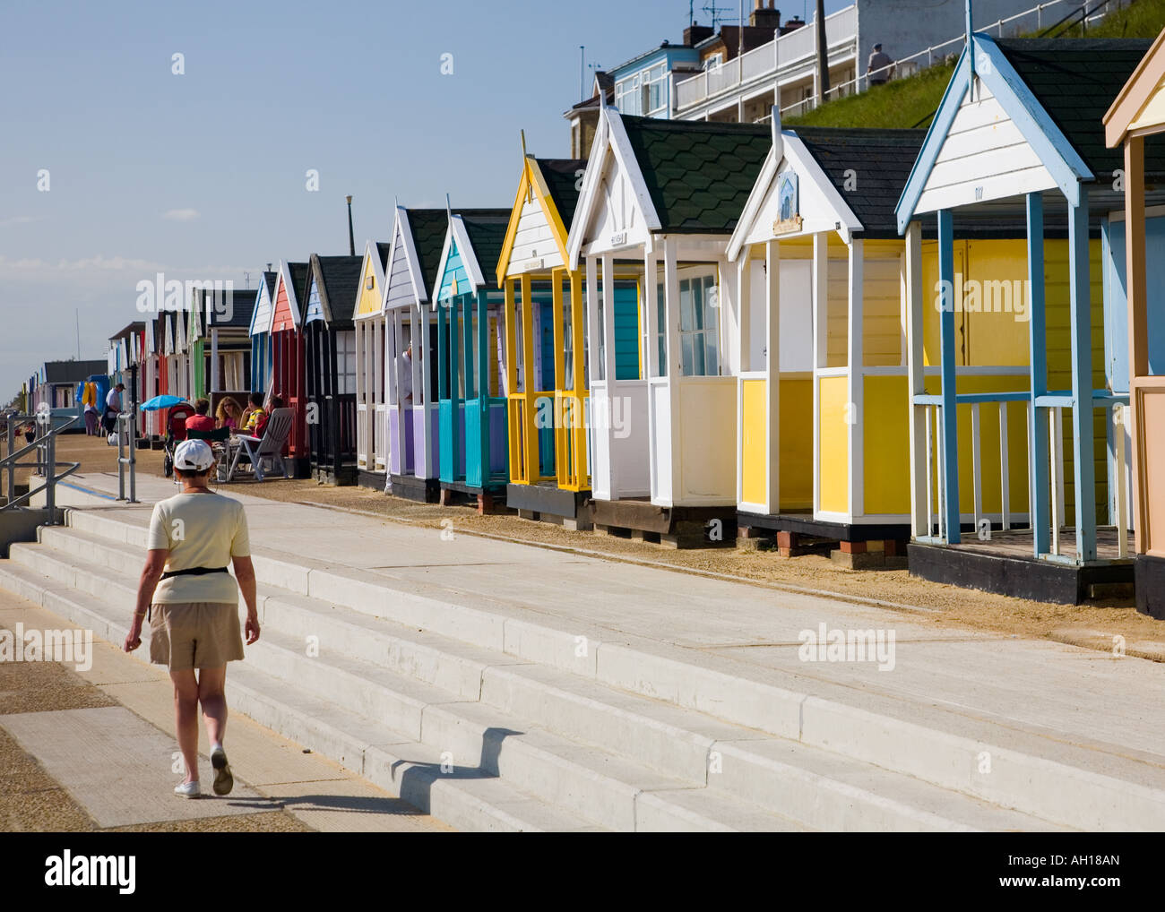 Coloured beach huts in hi-res stock photography and images - Alamy