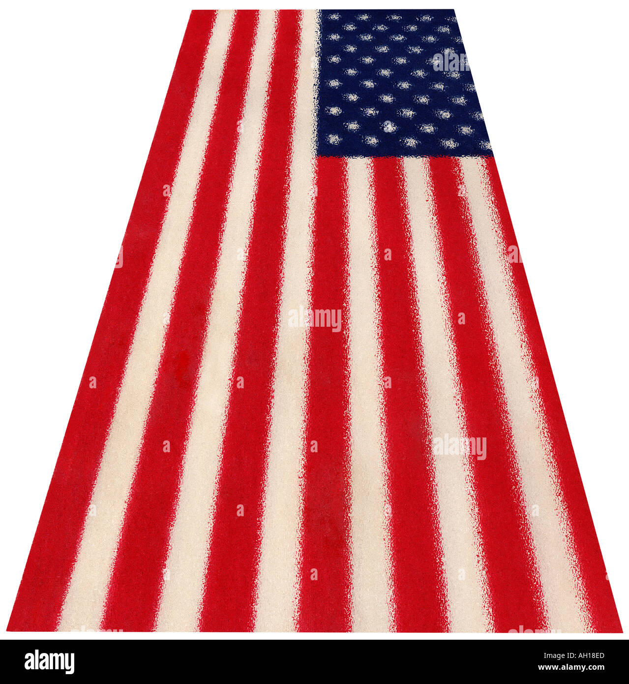 American Flag digitally generated with glass ripple effect exaggerated ...
