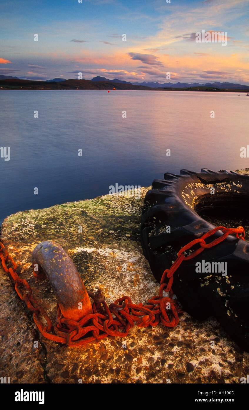 Rusty old anchor and chain on jetty hi-res stock photography and images ...