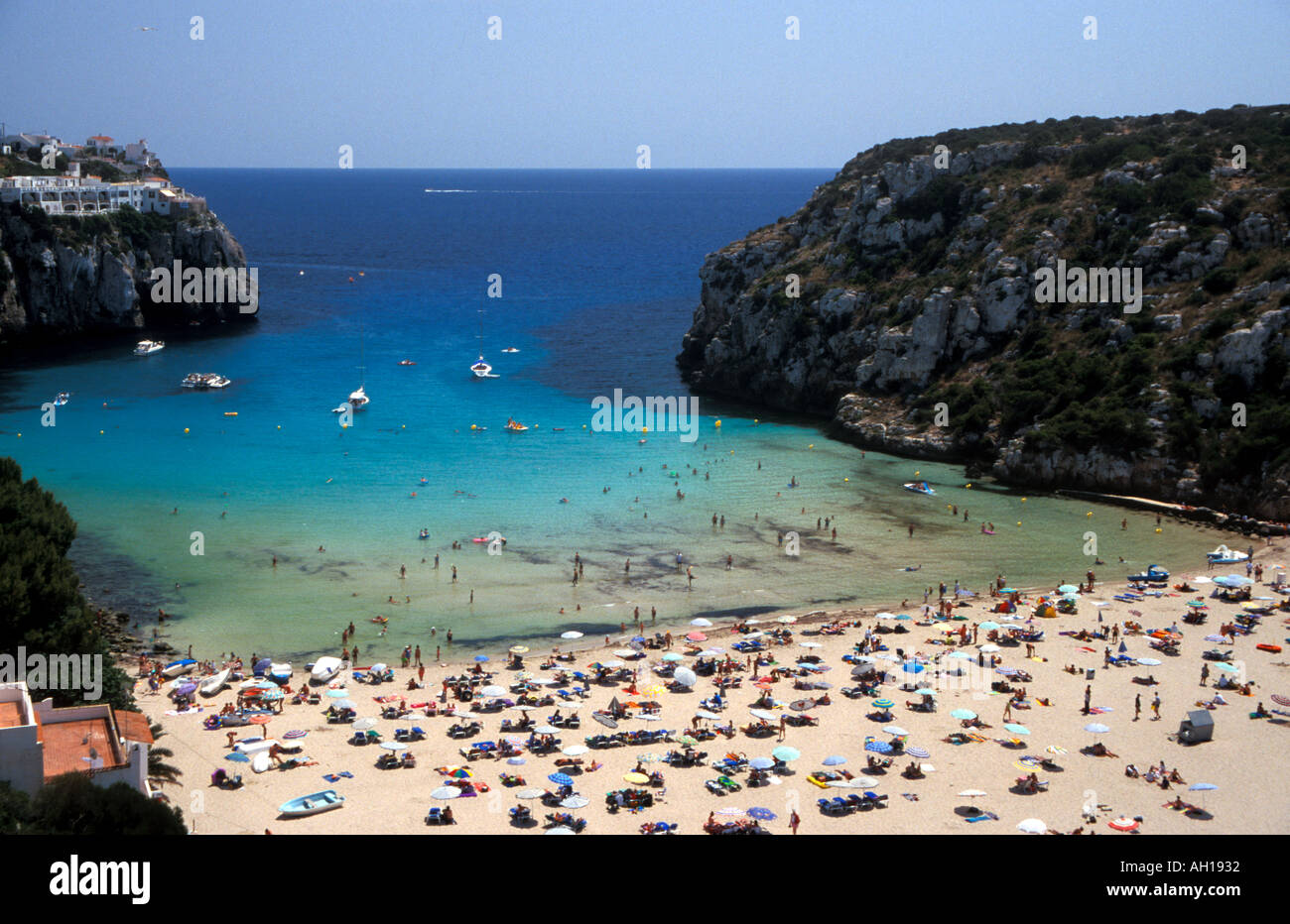 Cala n Porta Menorca Stock Photo - Alamy