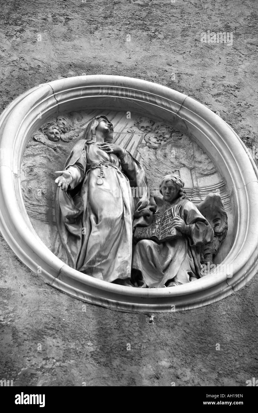 Rome Italy Black and White Christian Wall Art Stock Photo - Alamy