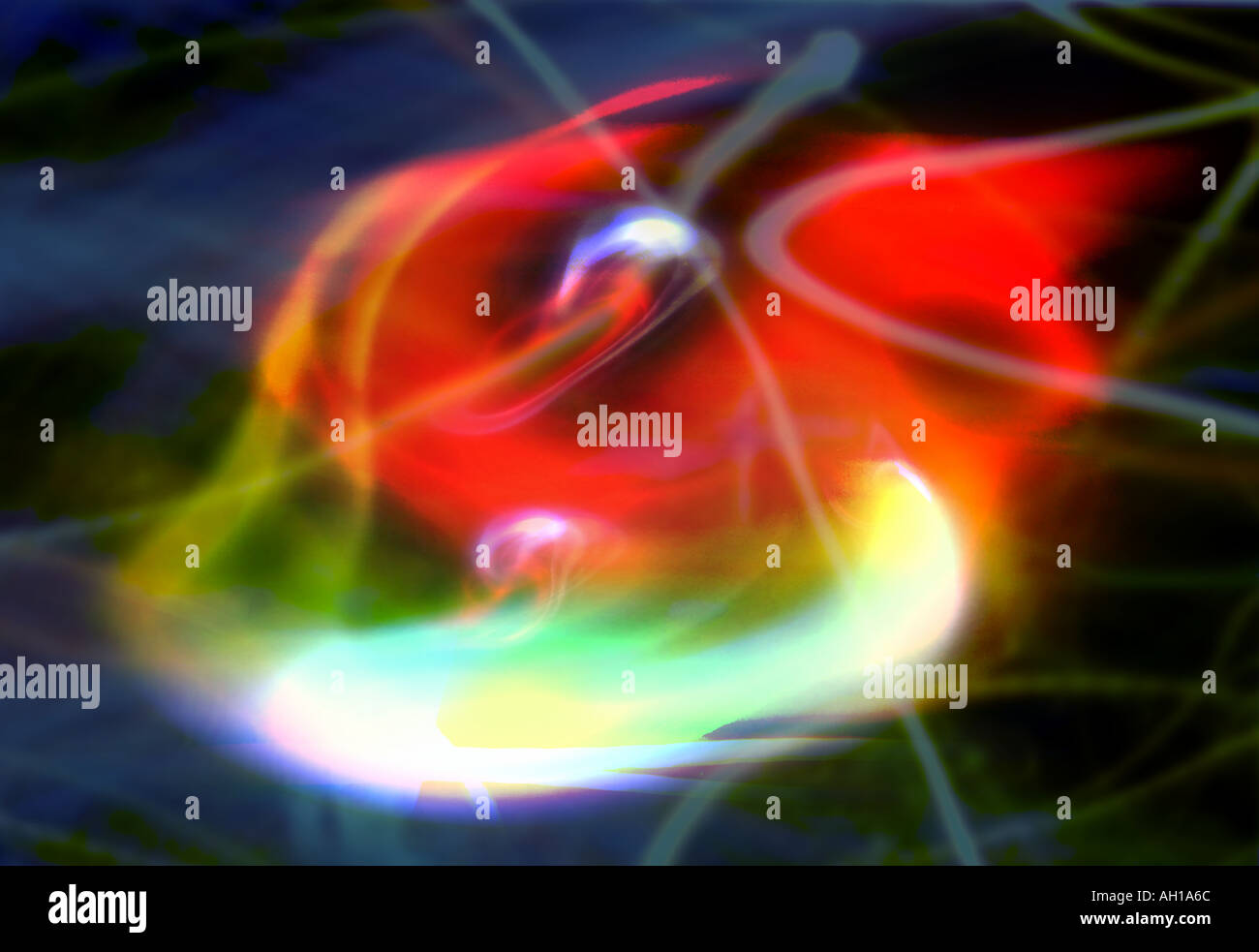 abstract deep space inspired image of warped light rays Stock Photo - Alamy