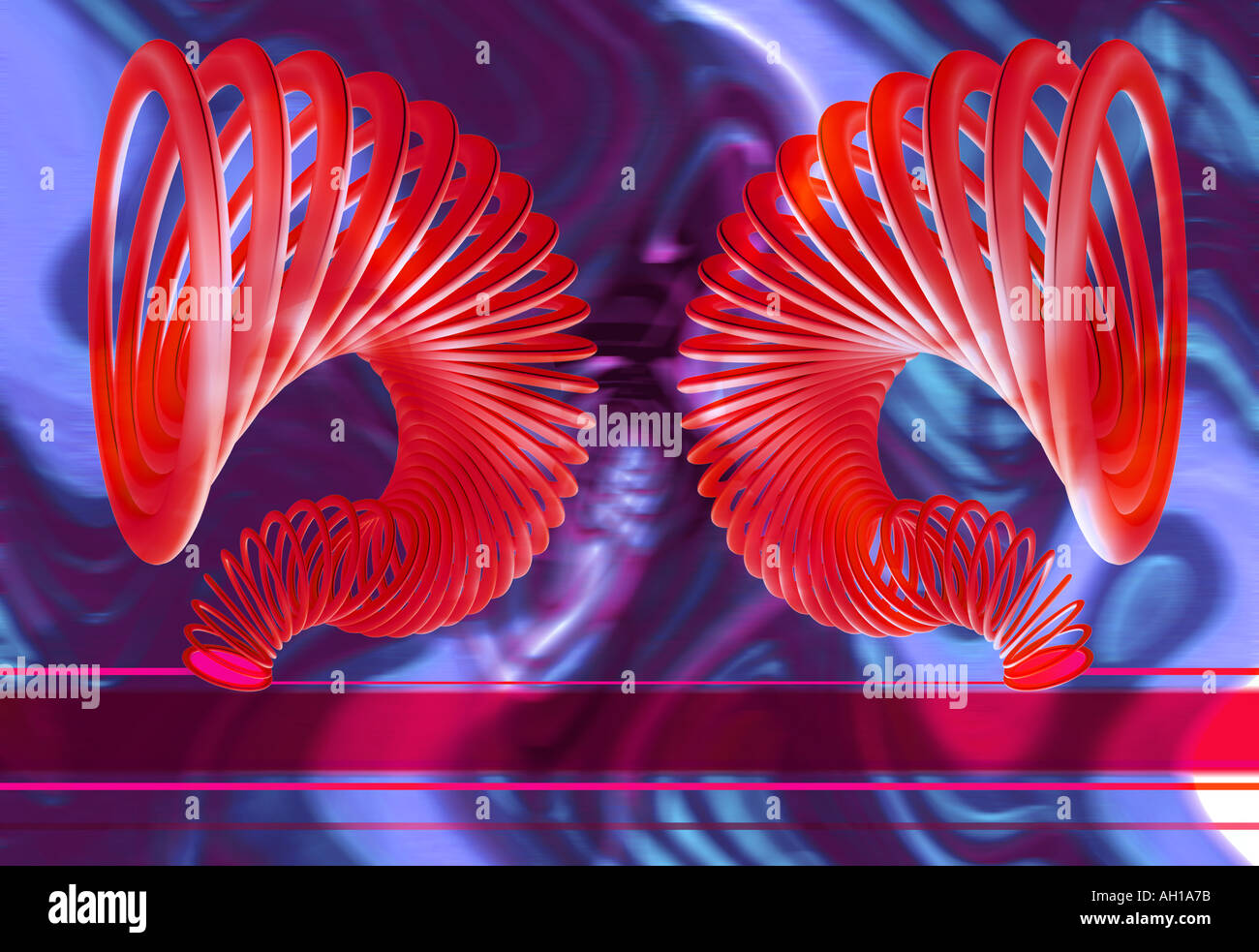 cgi weird shape pattern Stock Photo - Alamy