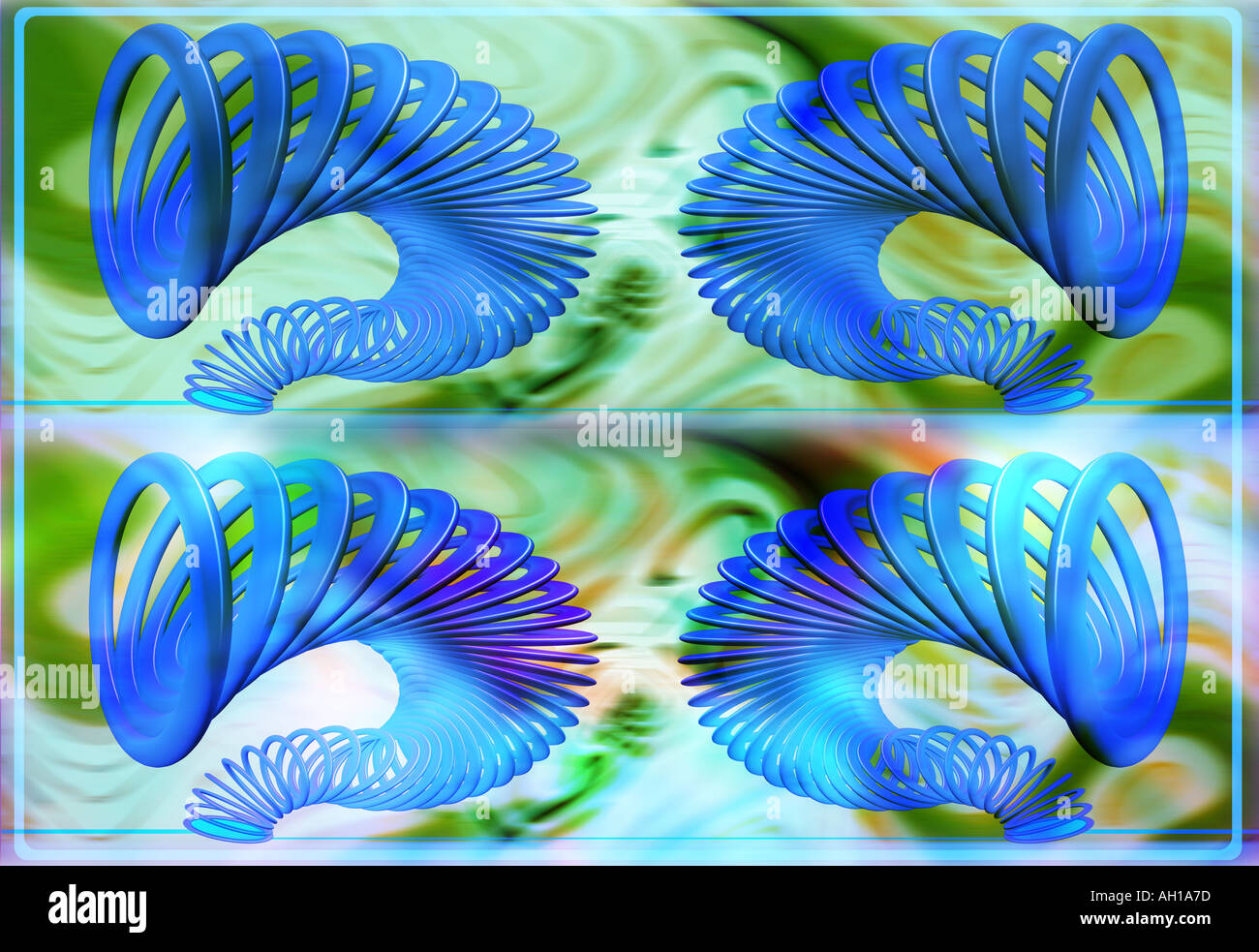 cgi weird shape pattern Stock Photo - Alamy