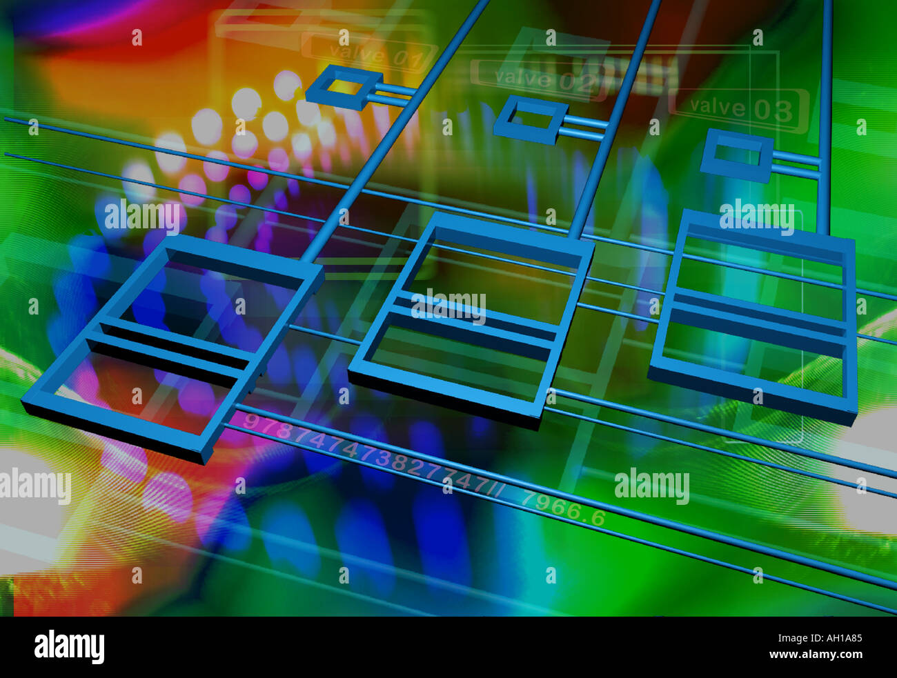 Abstract technology background animation circuit hi-res stock ...