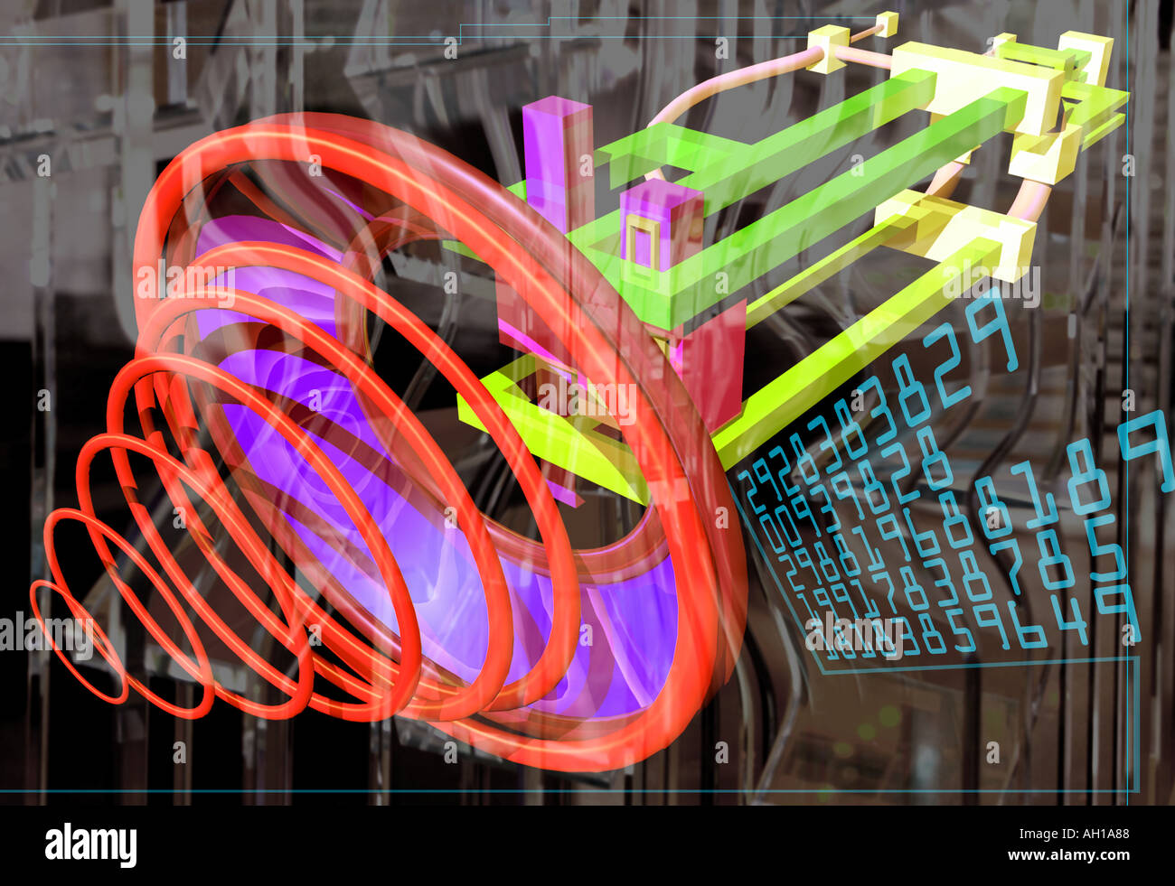 abstract mechanical object Stock Photo - Alamy