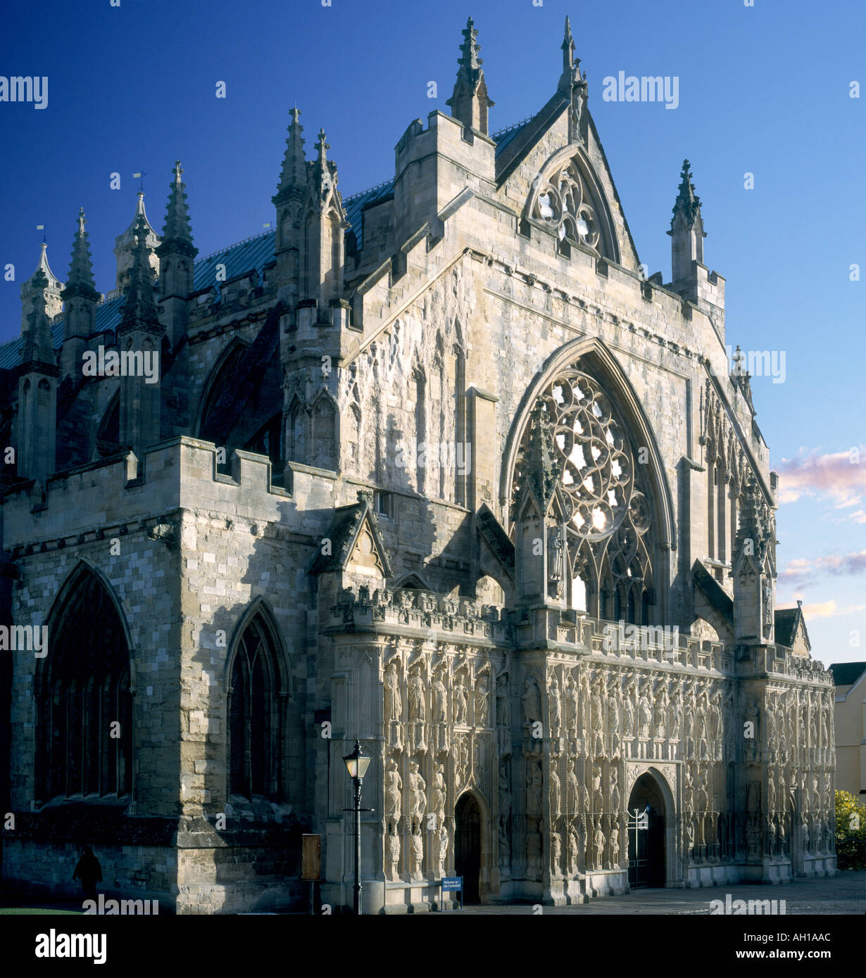 Exeter cathedral west front hi-res stock photography and images - Alamy