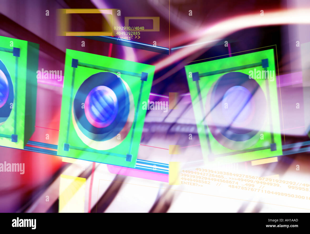 cgi pumping blocks abstract Stock Photo - Alamy