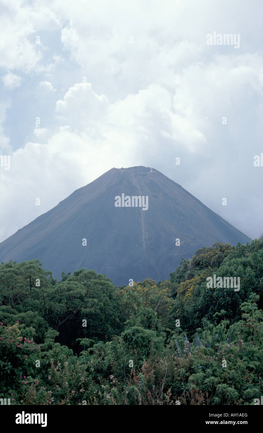 Volcan Izalco, a cinder cone volcano in Cerro Verde National Park, El ...