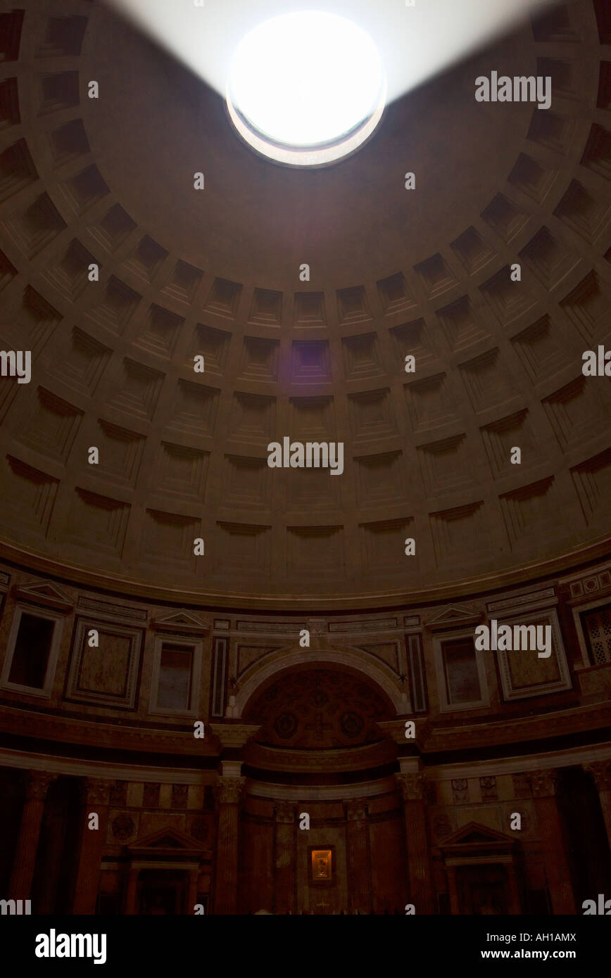 Rome Italy The Famous Pantheon Temple of all the Gods Oculus Opening ...