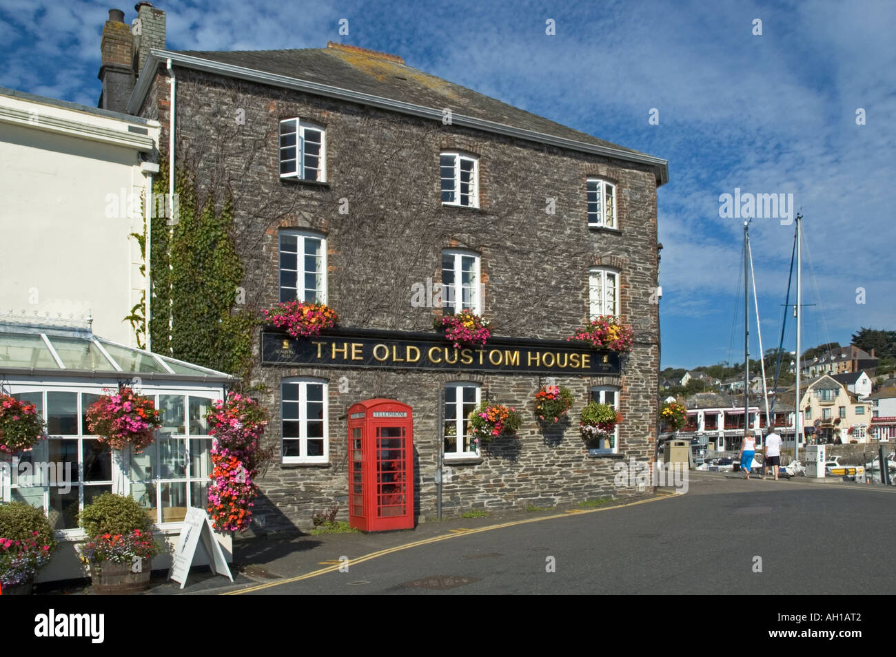the old custom house in padstow,cornwall,england,now used as a public ...