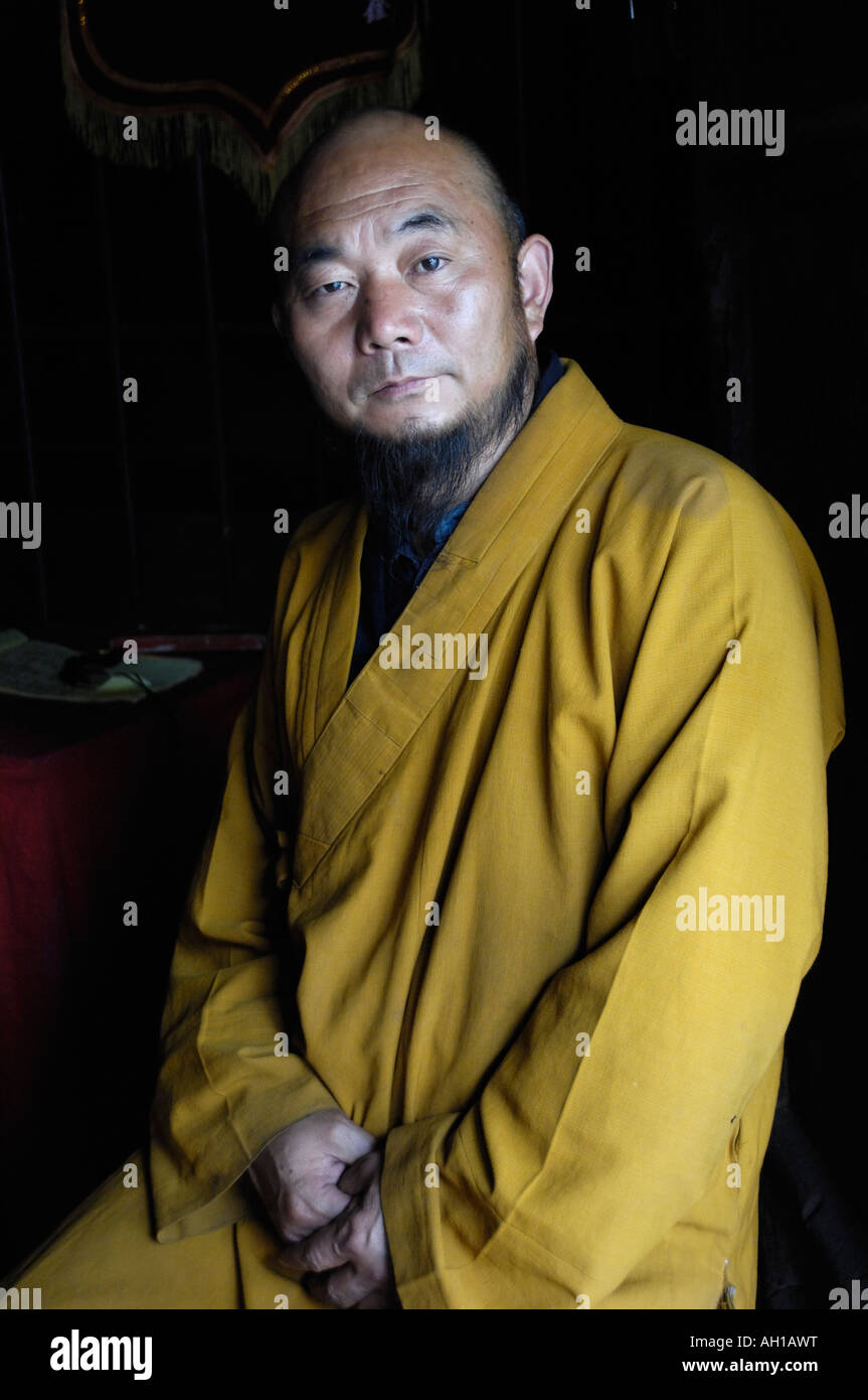 A Buddhist monk in Zhangbi Ancient Fort in Jiexiu Shanxi China 5 Jun ...