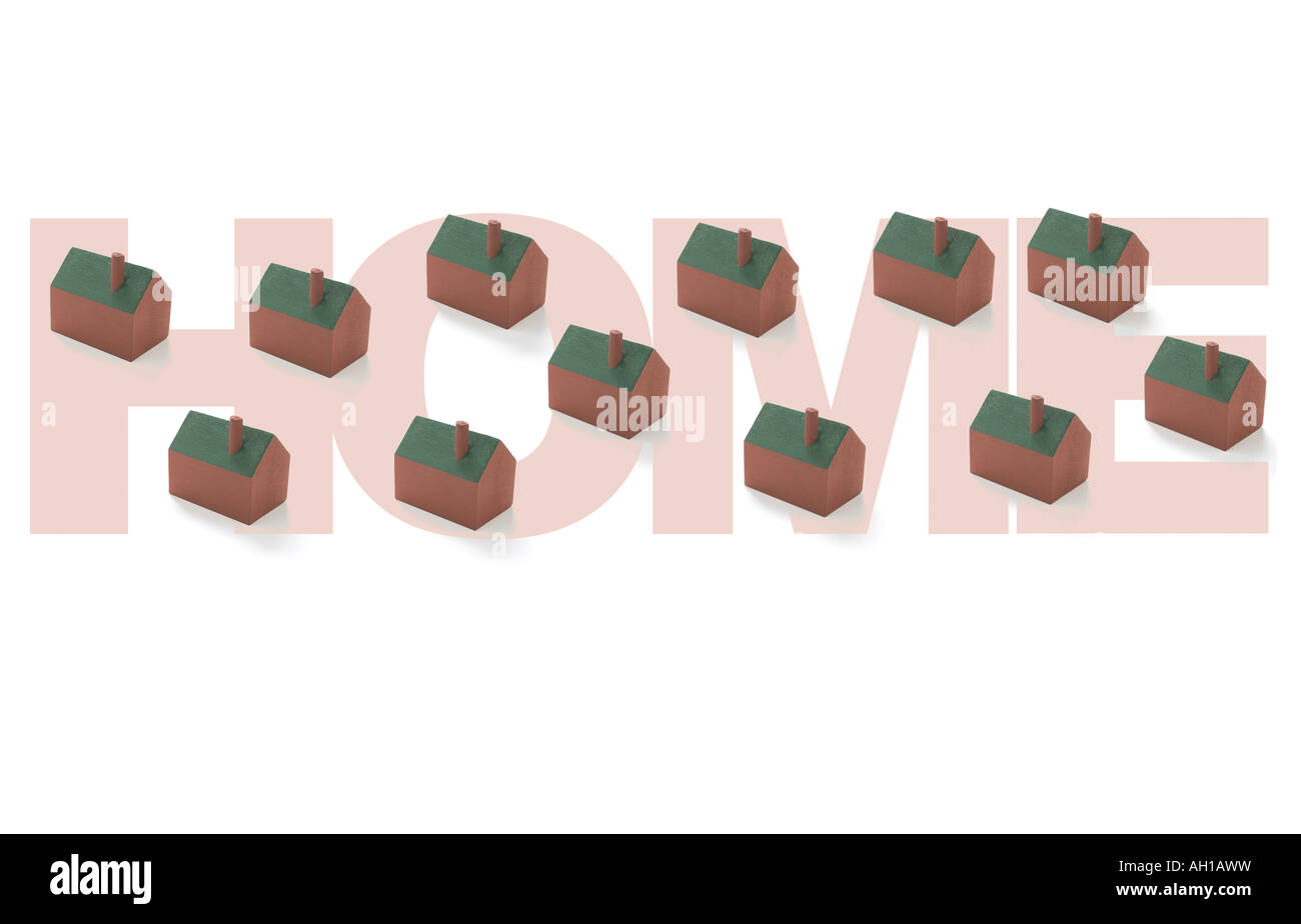 Home on White Background Stock Photo - Alamy