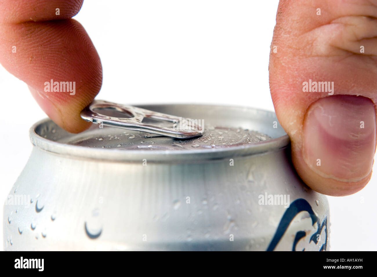 Opening a Beer Can Stock Photo - Alamy